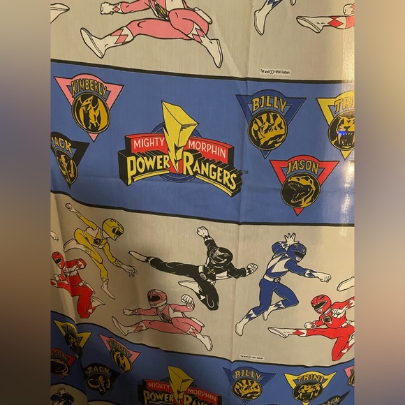 Bedding | Vintage 1994 Mighty Morphin Power Rangers Twin Flat Bed Sheet ...